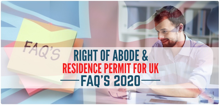 Residence Permit UK – 2020 FAQ'S & information | The Smartmove2UK