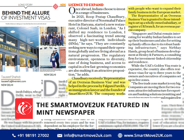 The SmartMove2UK Featured in Mint Newspaper: Helping Indians Expand ...
